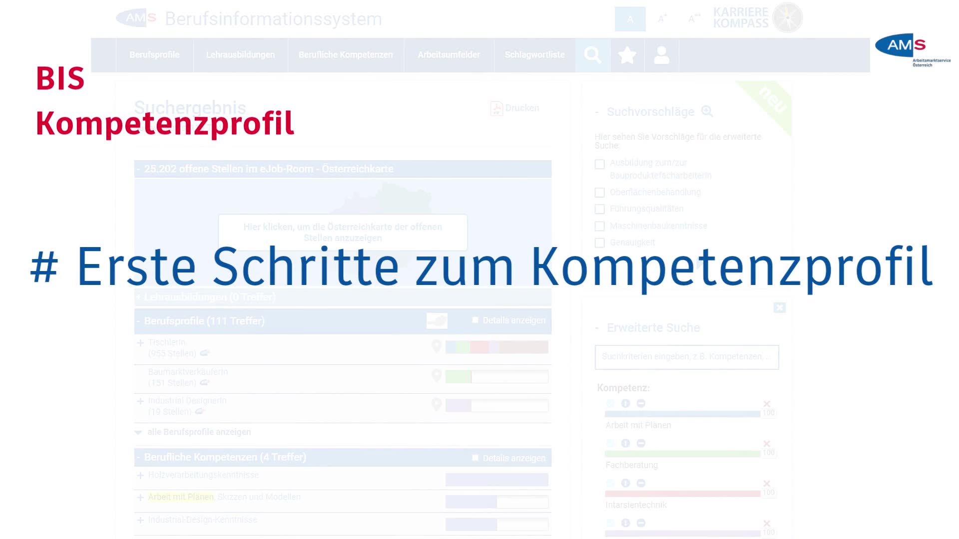 AMS-Videoportal - Berufsinformationssystem (BIS)